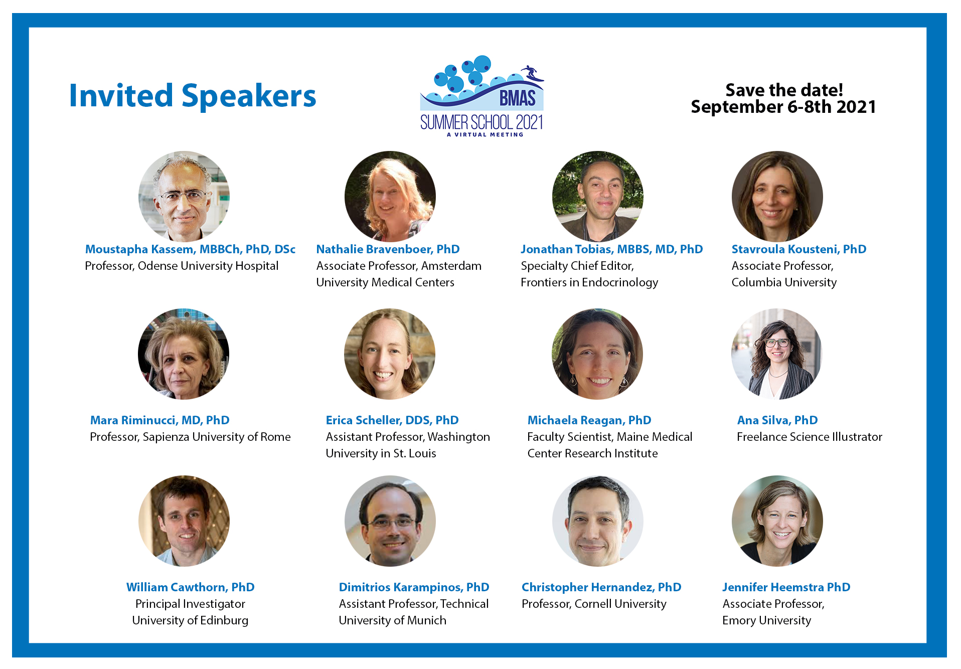Invited Speakers - (BMAS) - Shared passion for bone marrow adipose tissue